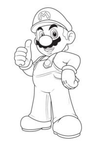 Desenhos do Mario Bros para Colorir e Imprimir