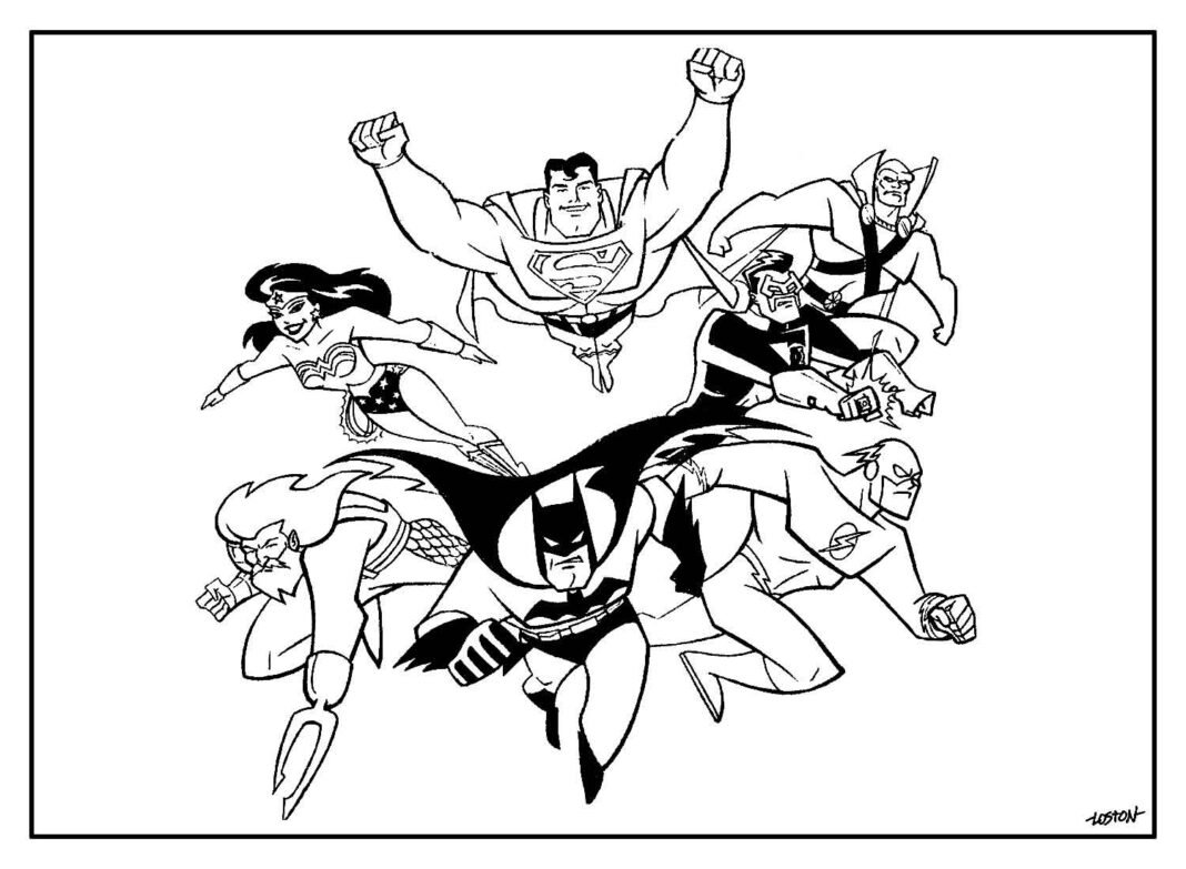 Desenhos Da Liga Da Justiça Para Colorir E Imprimir