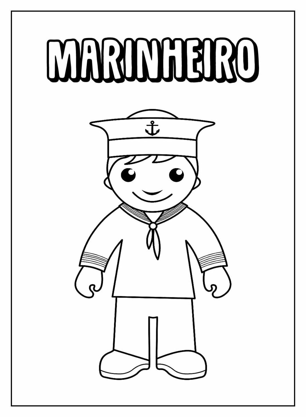 Desenhos das Profissões para Colorir e Imprimir
