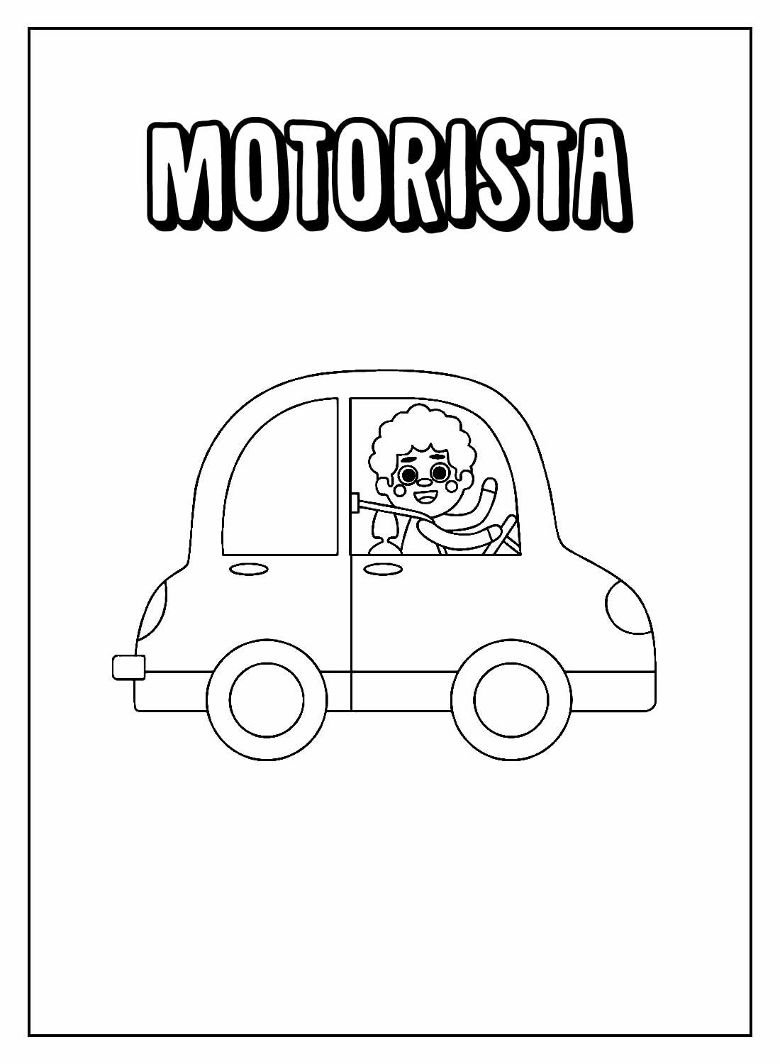 Desenhos das Profissões para Colorir e Imprimir