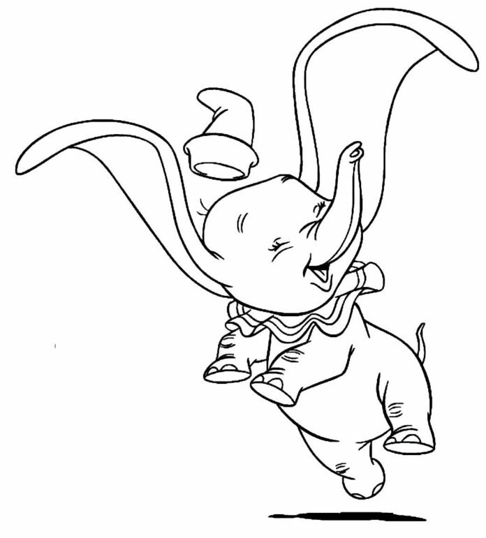 Desenhos do Dumbo para Colorir e Imprimir