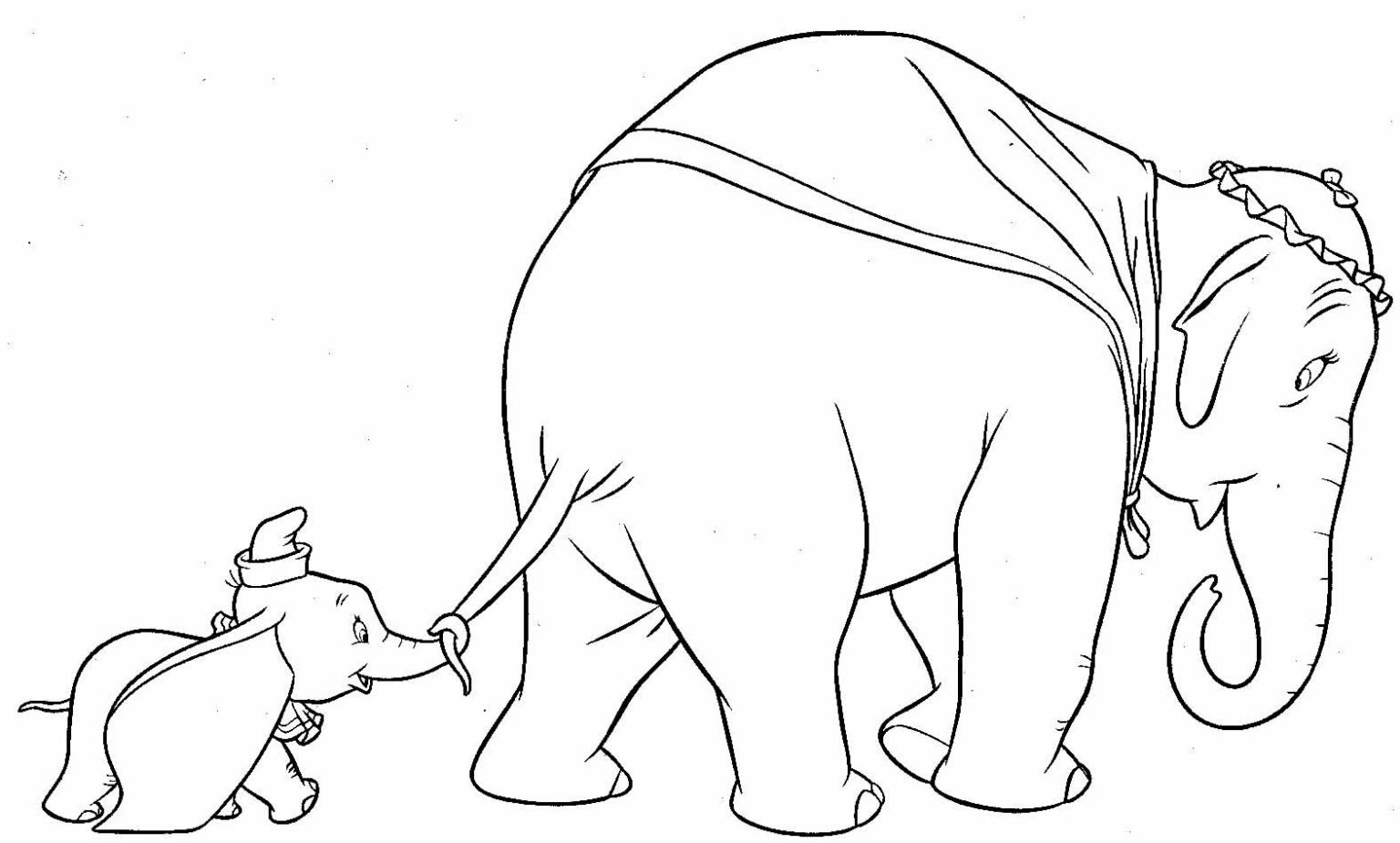 Desenhos do Dumbo para Colorir e Imprimir