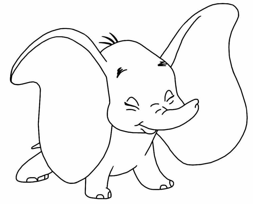 Desenhos do Dumbo para Colorir e Imprimir