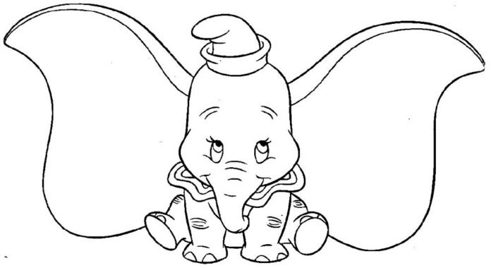 Desenhos do Dumbo para Colorir e Imprimir