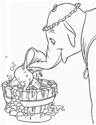 Desenhos do Dumbo para Colorir e Imprimir