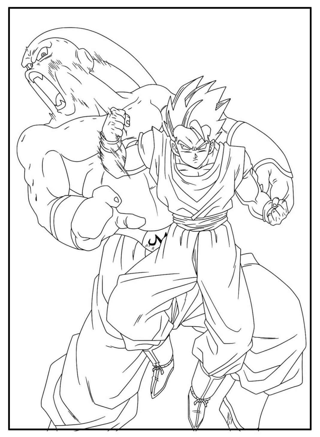 Desenhos do Majin Boo para Colorir e Imprimir