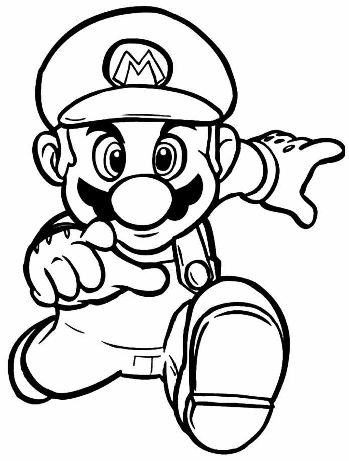 Desenhos do Mario Bros para Colorir e Imprimir