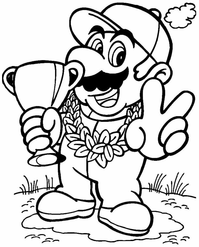 Desenhos do Mario Bros para Colorir e Imprimir