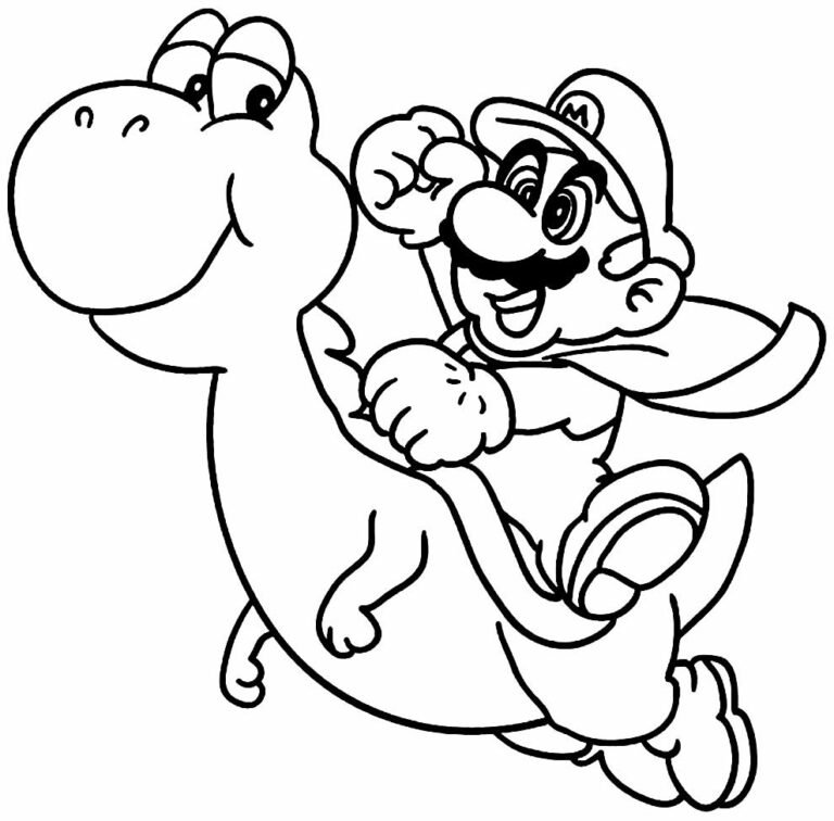 Desenhos do Mario Bros para Colorir e Imprimir
