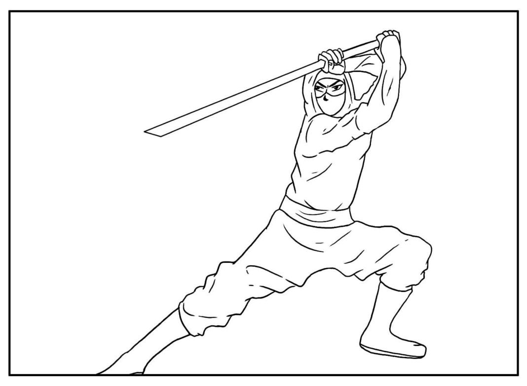 Desenhos de Ninja para Colorir e Imprimir