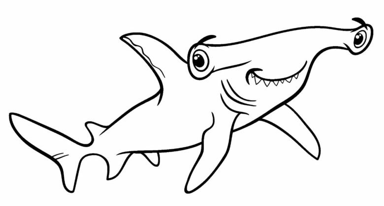 Desenhos de Tubarão para Colorir e Imprimir