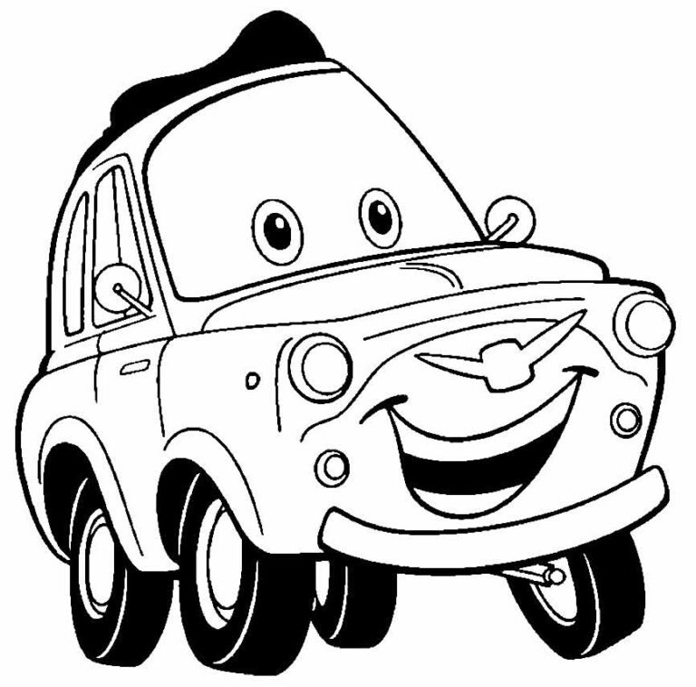 Desenhos do filme Carros para Colorir e Imprimir