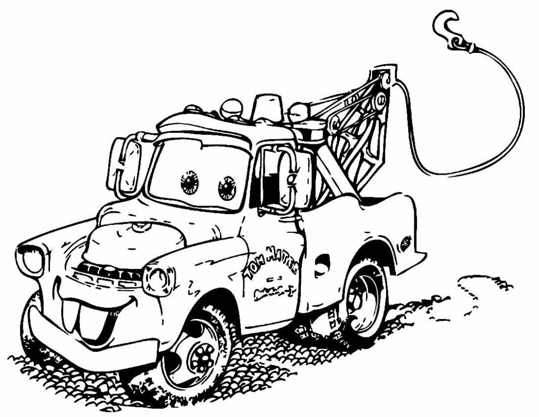 Desenhos do filme Carros para Colorir e Imprimir