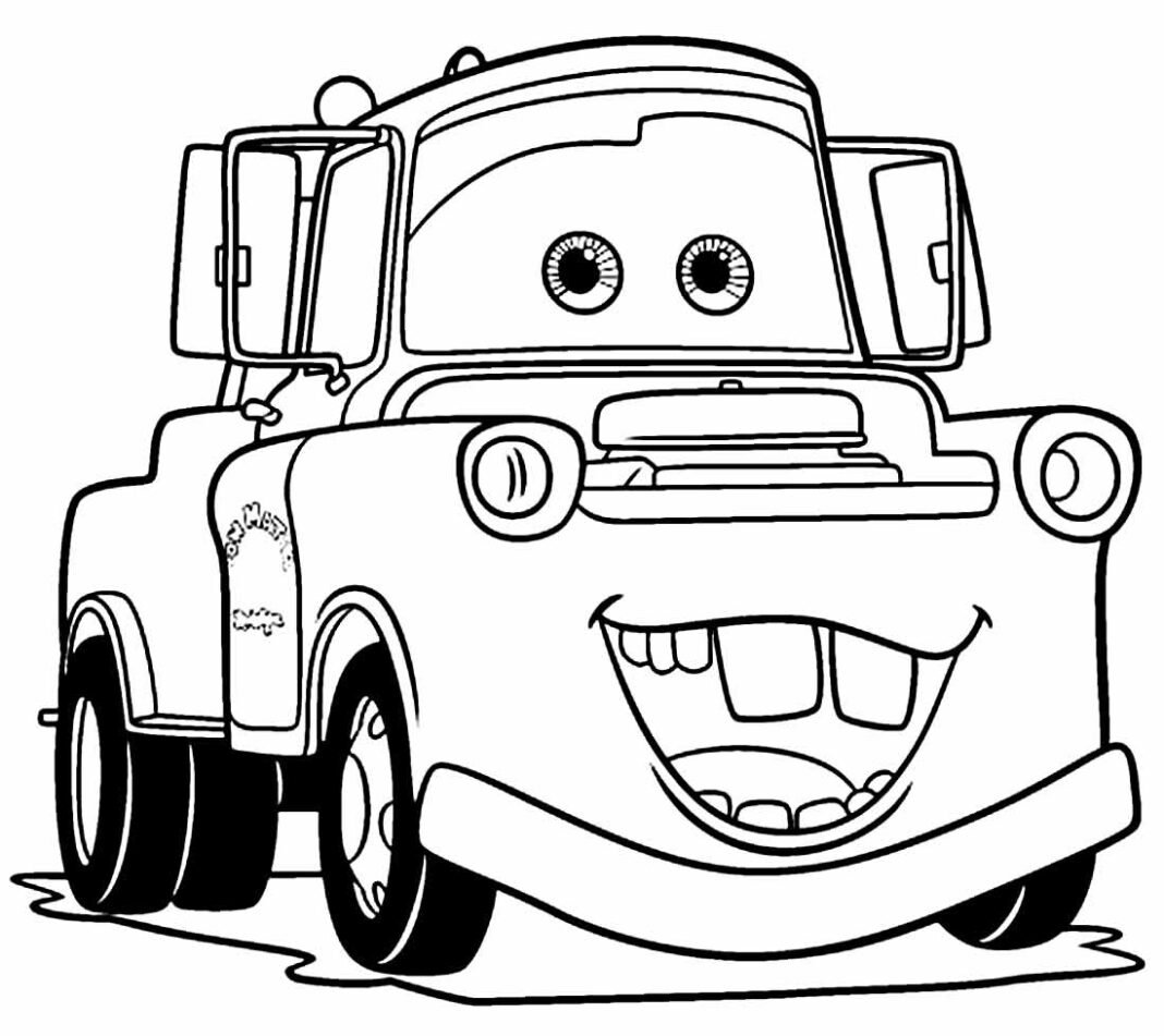Desenhos do filme Carros para Colorir e Imprimir