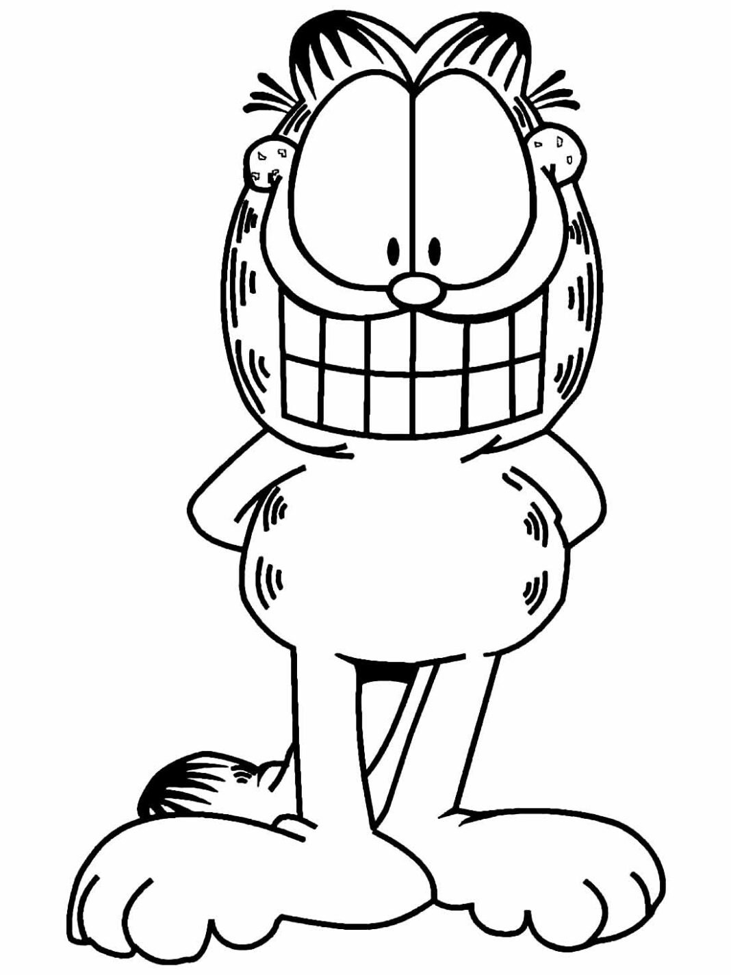 Desenhos do Garfield para Colorir e Imprimir