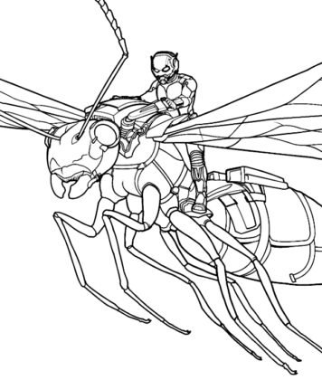 Desenhos do Homem Formiga para Colorir e Imprimir