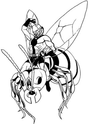 Desenhos do Homem Formiga para Colorir e Imprimir
