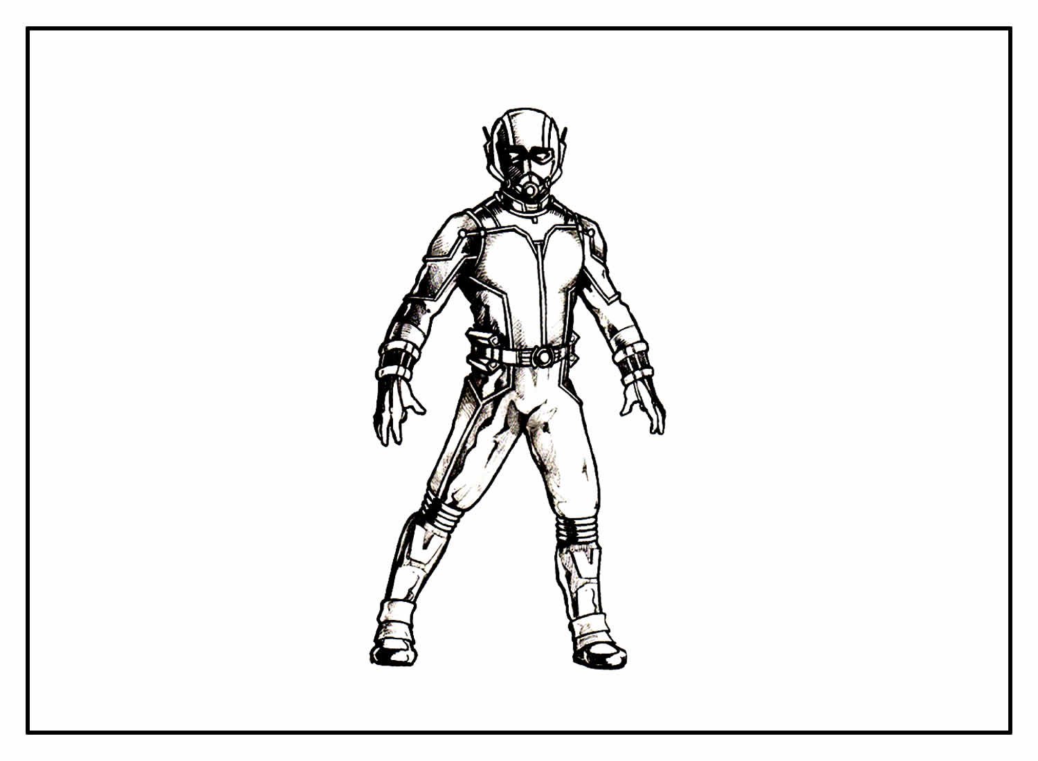 Desenhos do Homem Formiga para Colorir e Imprimir