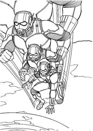 Desenhos do Homem Formiga para Colorir e Imprimir