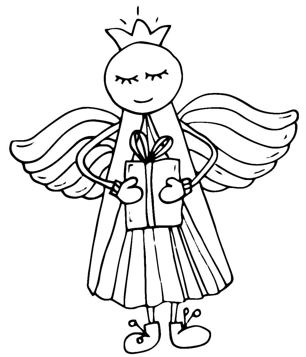 Desenhos de Anjinho para Colorir e Imprimir