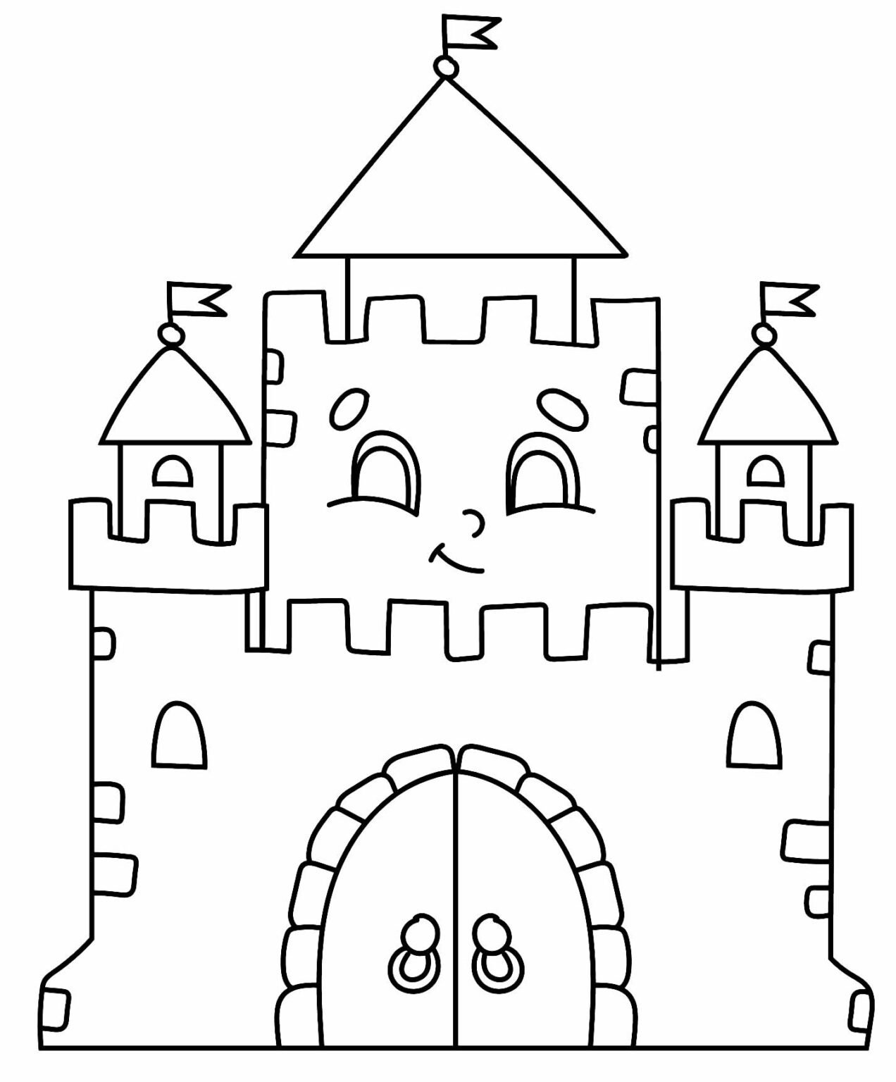 Desenhos de Castelo para Colorir e Imprimir - Aprender a Desenhar