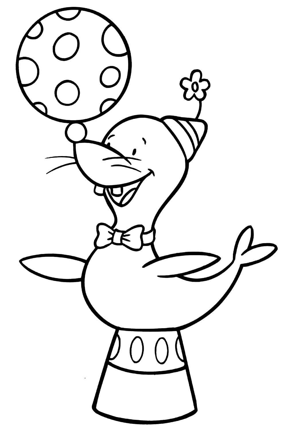 Desenhos de Circo para Colorir e Imprimir - Aprender a Desenhar