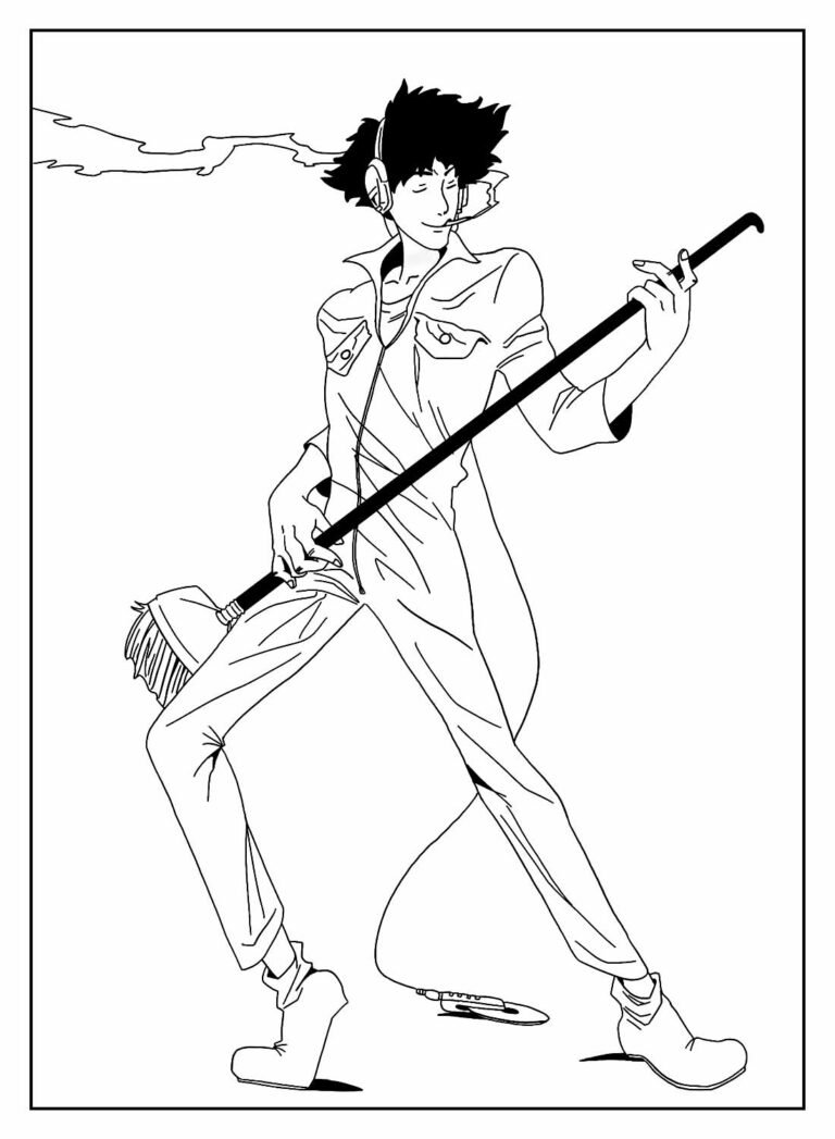 Desenhos de Cowboy Bebop para Colorir e Imprimir - Aprender a Desenhar