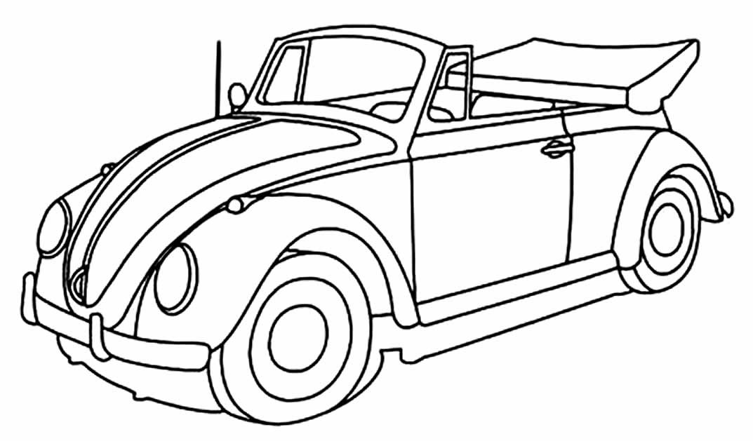 Desenhos de Fusca para Colorir e Imprimir - Aprender a Desenhar