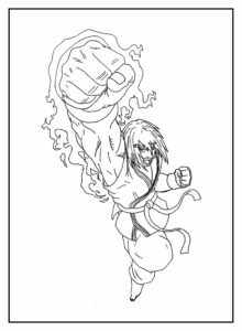 Desenhos do Ken do Street Fighter para Colorir e Imprimir - Aprender a ...