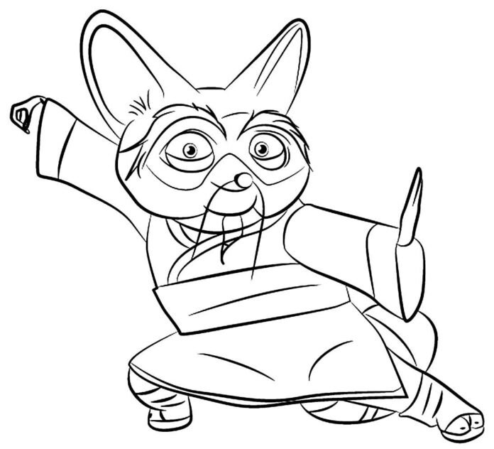 Desenhos do Kung Fu Panda para Colorir e Imprimir