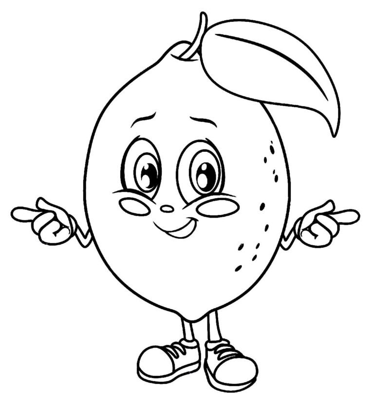 Desenhos de Limão para Colorir e Imprimir - Aprender a Desenhar