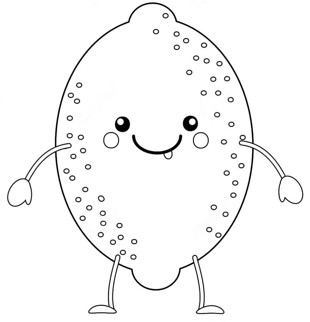 Desenhos de Limão para Colorir e Imprimir - Aprender a Desenhar