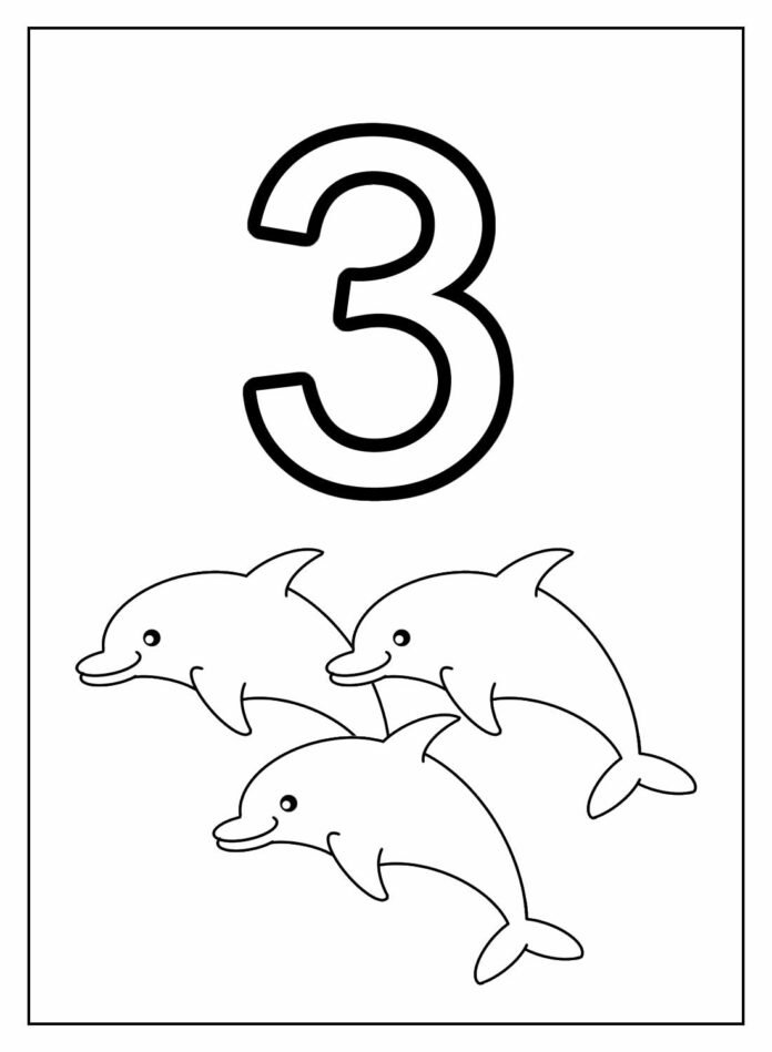 Desenhos de Números para Colorir e Imprimir - Aprender a Desenhar
