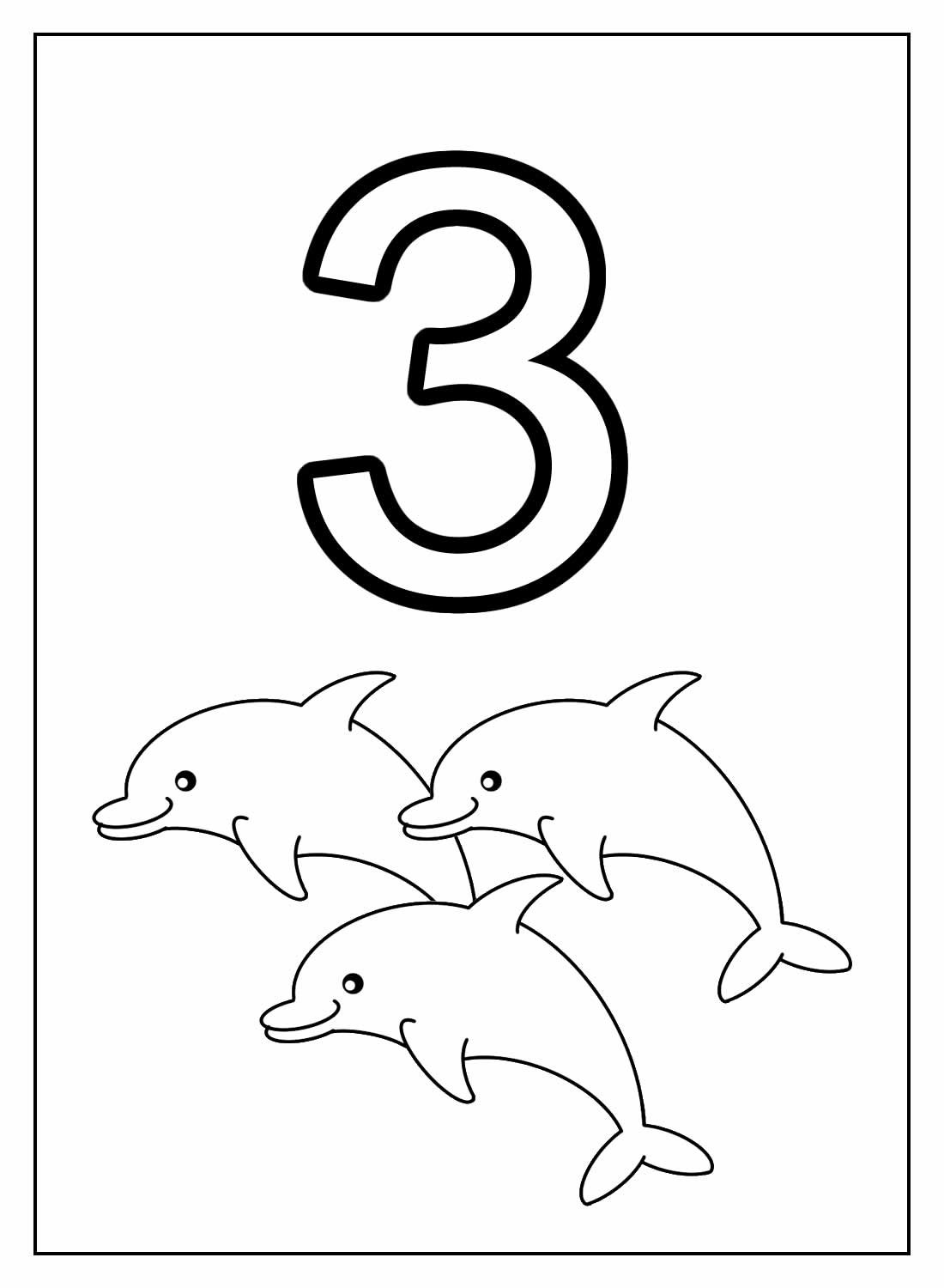 Desenhos de Números para Colorir e Imprimir - Aprender a Desenhar