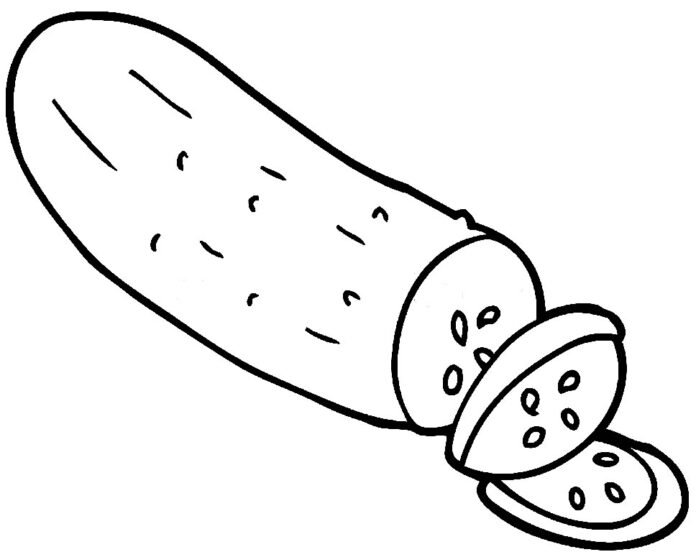 Desenhos de Pepino para Colorir e Imprimir - Aprender a Desenhar
