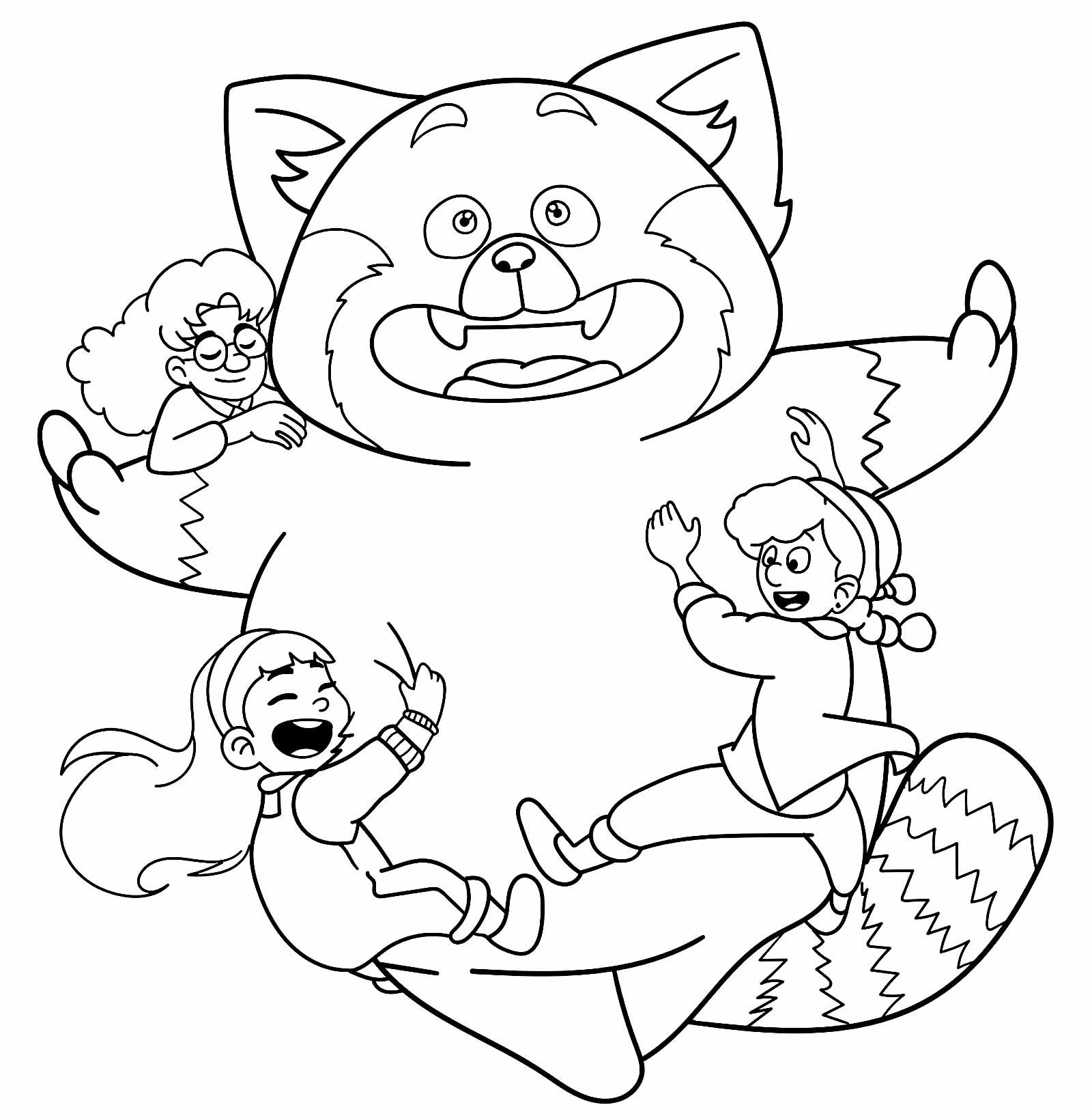 Desenhos de Red (Turning Red) para Colorir e Imprimir - Aprender a Desenhar