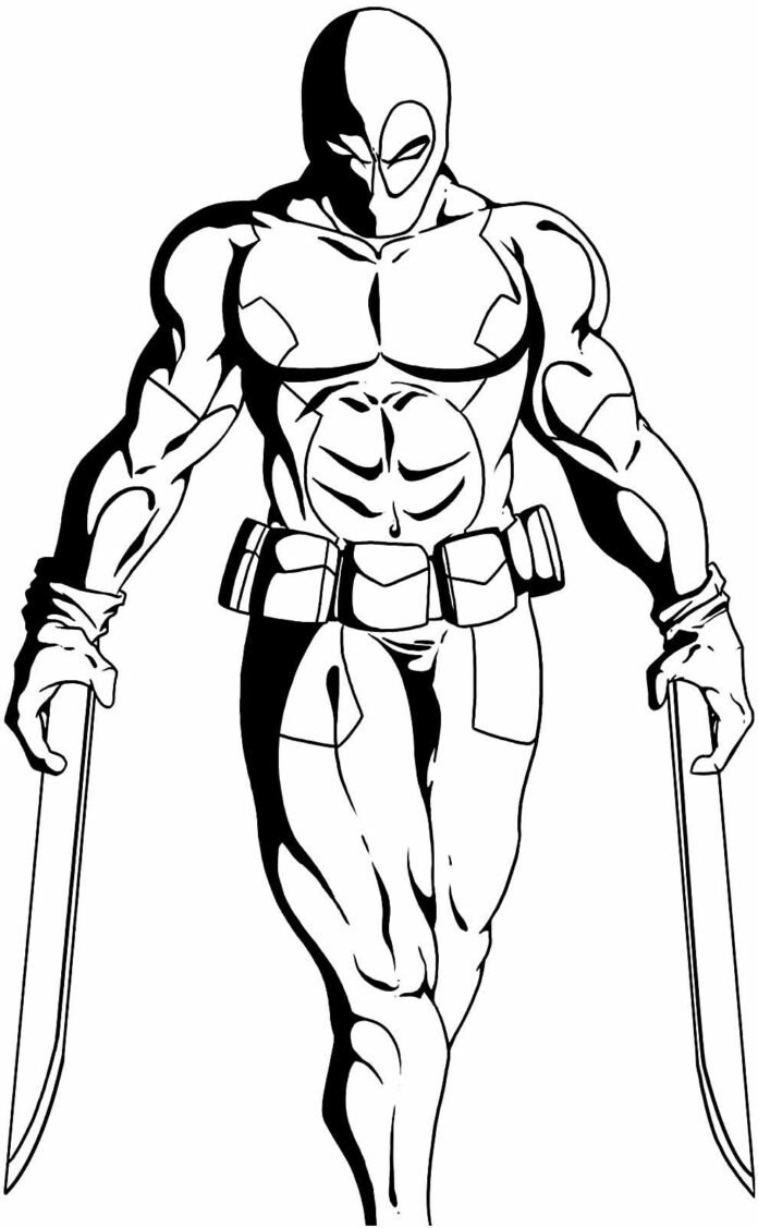 Desenhos do Deadpool para Colorir e Imprimir - Aprender a Desenhar