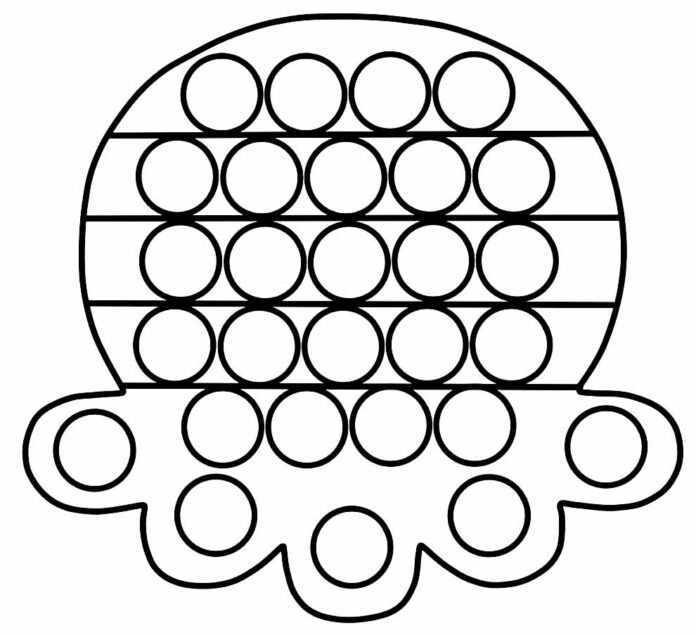 Desenhos de Pop It para Colorir e Imprimir - Aprender a Desenhar