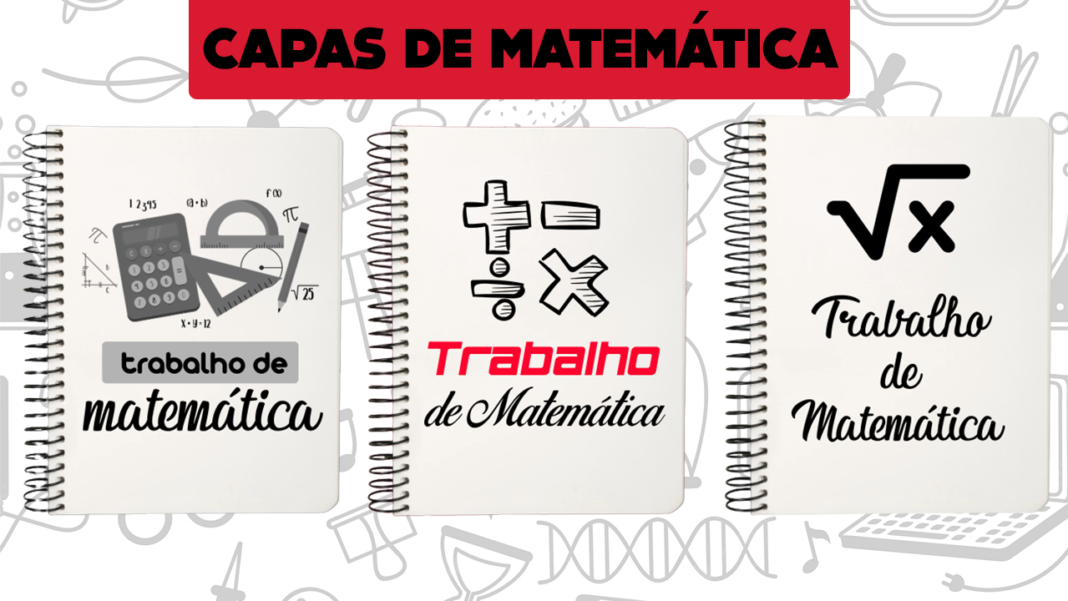 Capas de Trabalho de Matemática para Imprimir (Muito Fácil)