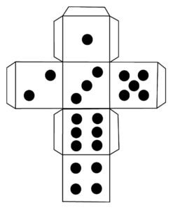 Moldes de Dados para Imprimir - Aprender a Desenhar