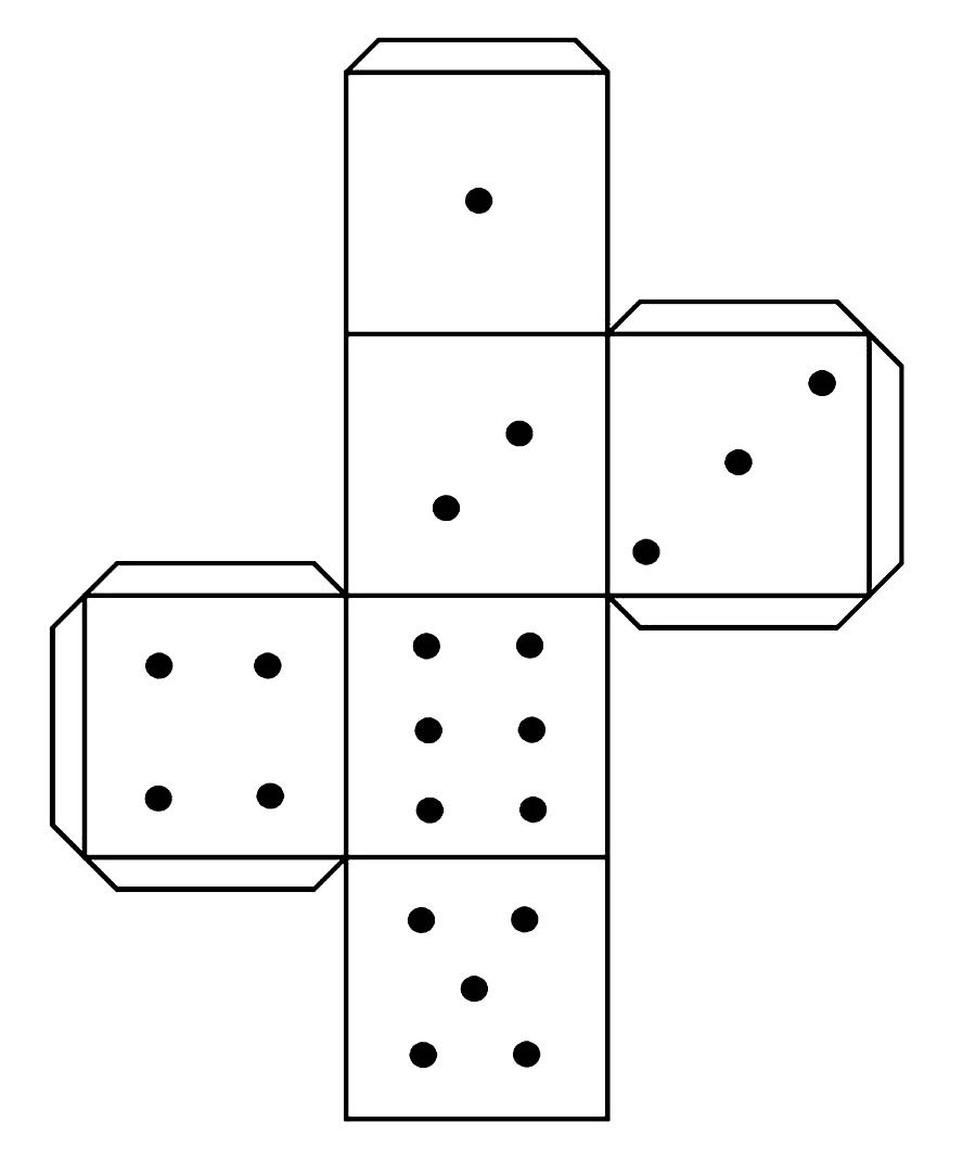 Moldes de Dados para Imprimir - Aprender a Desenhar