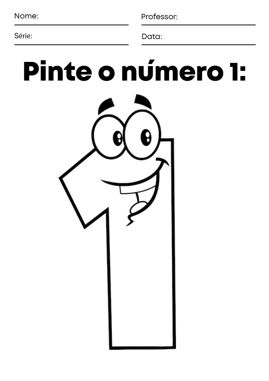 Atividades Número 1: Ideias criativas para usar na educação infantil ...
