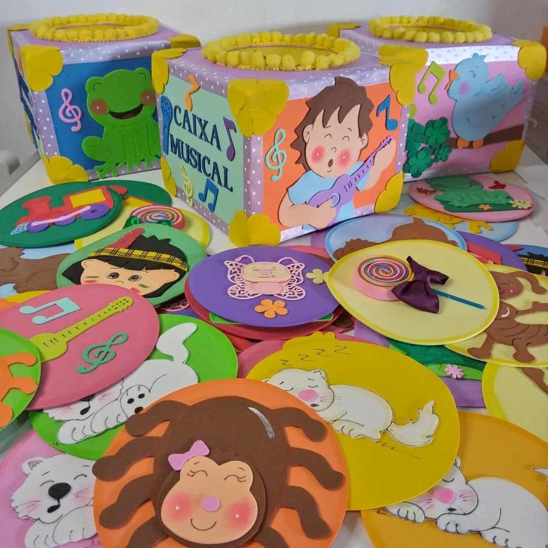 Caixa Musical para educação infantil: Fichas para imprimir