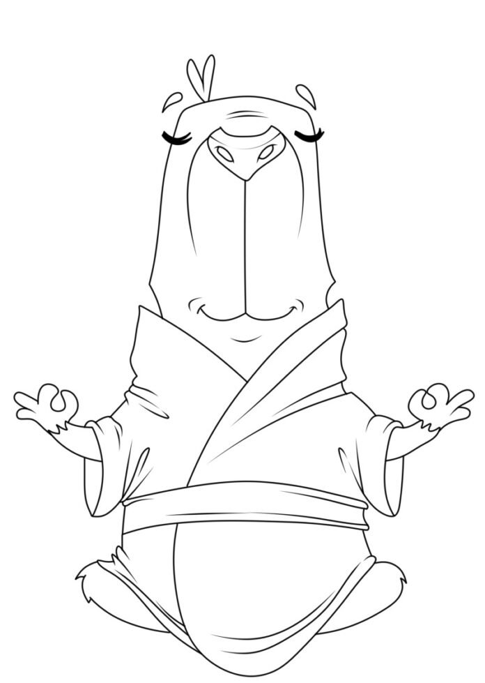 Desenhos de Capivara para Colorir e Imprimir