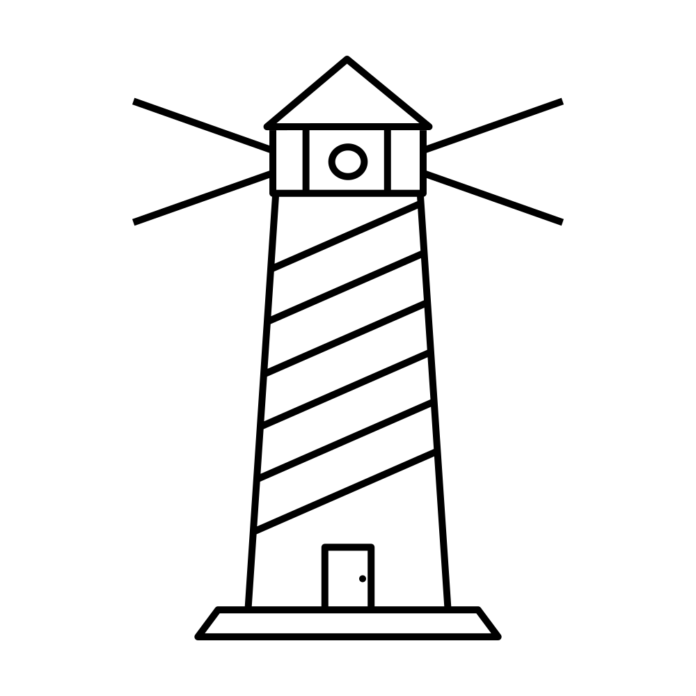 Desenhos de Farol para Colorir e Imprimir