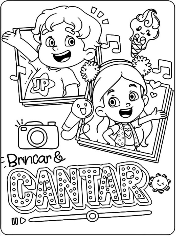 Desenhos de Maria Clara e JP para Colorir e Imprimir - Aprender a Desenhar