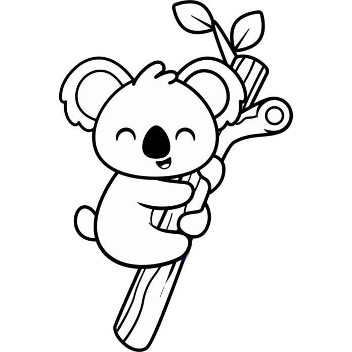Desenhos de Coala para Colorir e Imprimir - Aprender a Desenhar